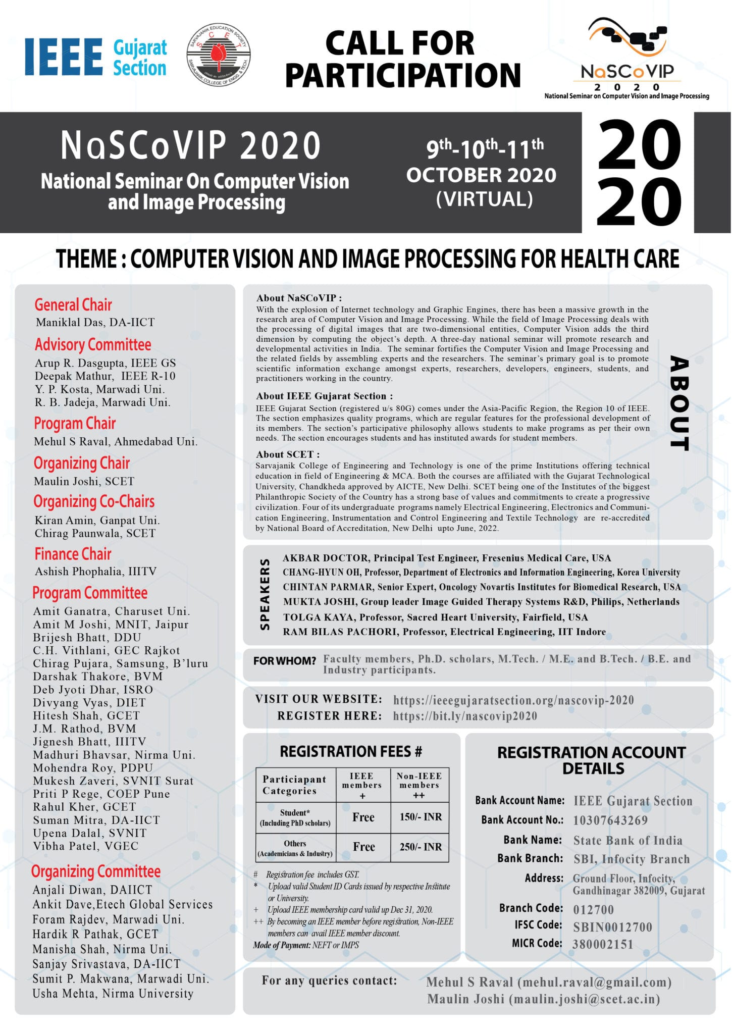 NaSCoVIP 2020 - IEEE Gujarat Section