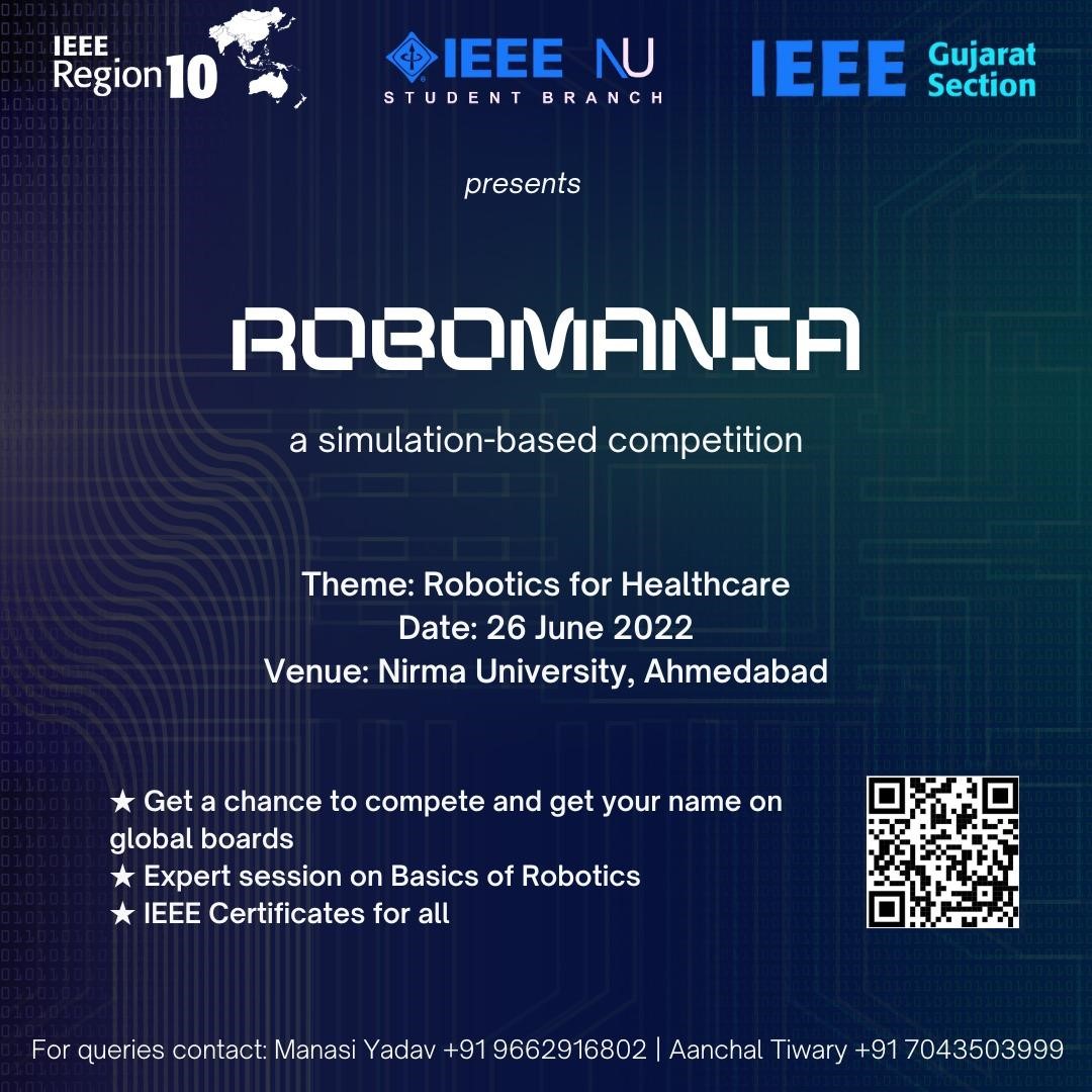 ROBOMANIA - National Level Robotics Competition - IEEE Gujarat Section